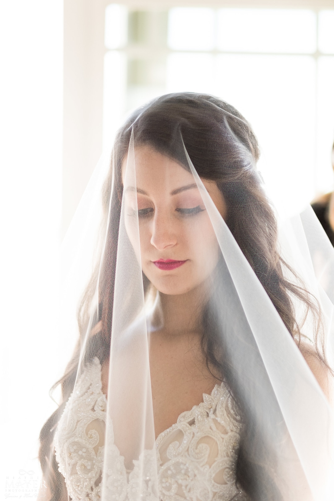 Cathedral Drop Veil, Ivory Wedding Veil, Cascading Wedding Veil, Drop ...