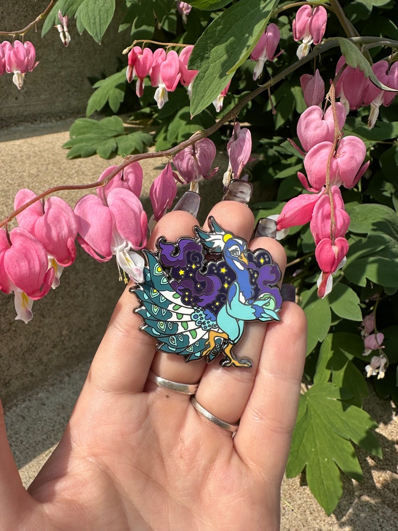 Susan The Astral Mage Peacock Fursona Pins 1348 Etsy