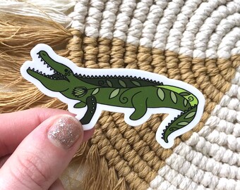 Crocodile Sticker - Etsy