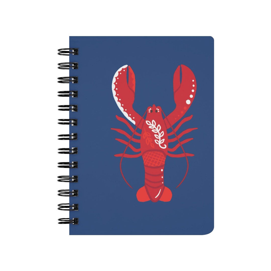 Lobster Notebook Nautical Gift Cape Cod Maine Lobster Journal Coastal ...