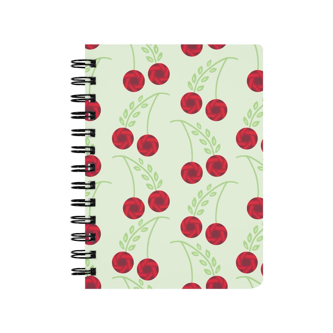 Cute Cherry Notebook Fruit Lover Journal Cherry Aesthetic Birthday Gift ...