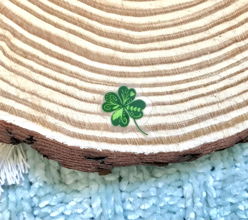 Mini Four-leaf Clover Vinyl Sticker for Tumbler Handle Lucky Decal ...
