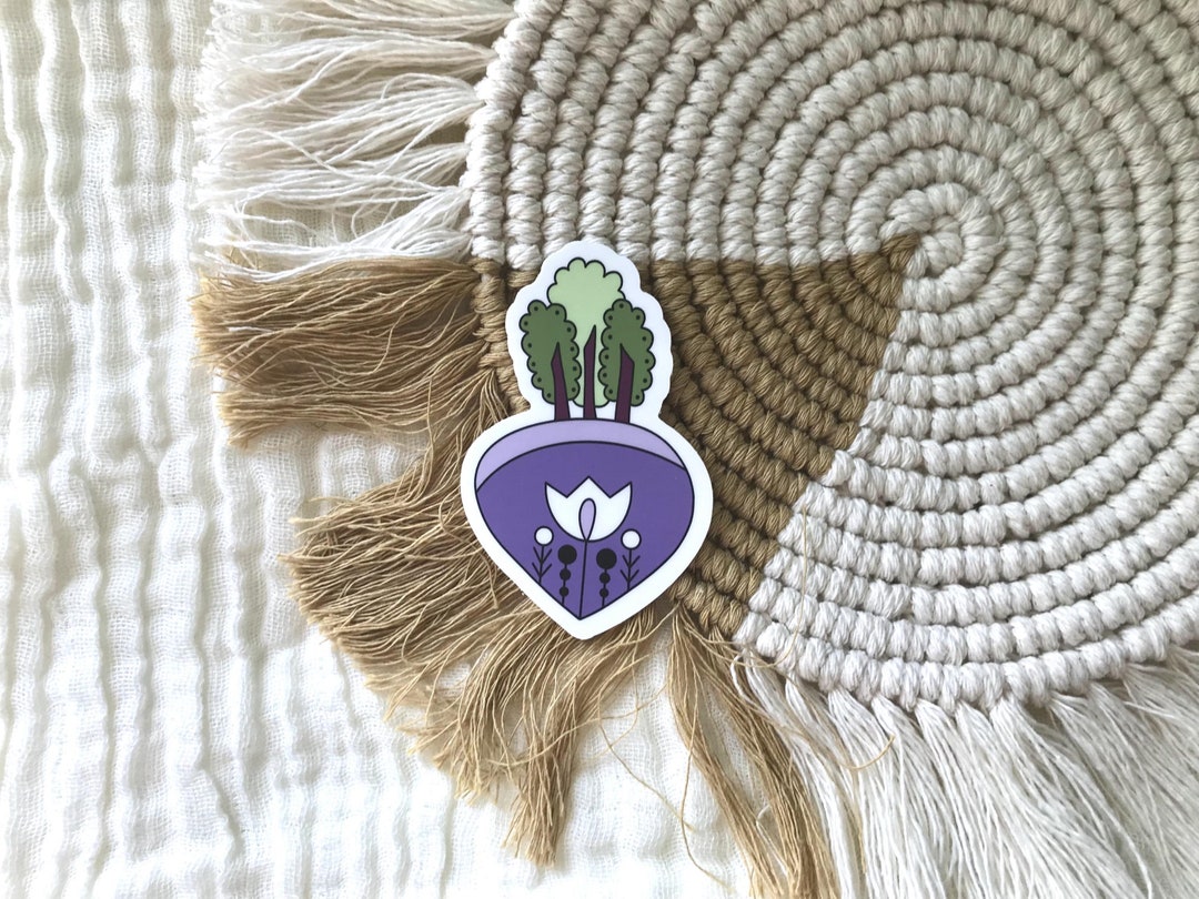 Beet Vinyl Sticker: Cottagecore Garden Vegetable Decal - Etsy