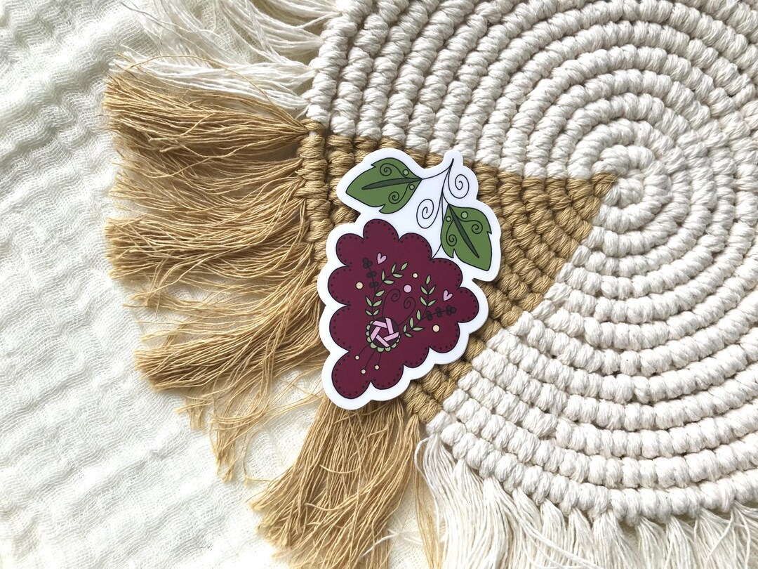 Grapes Vinyl Sticker: Wine Lover Decal - Etsy