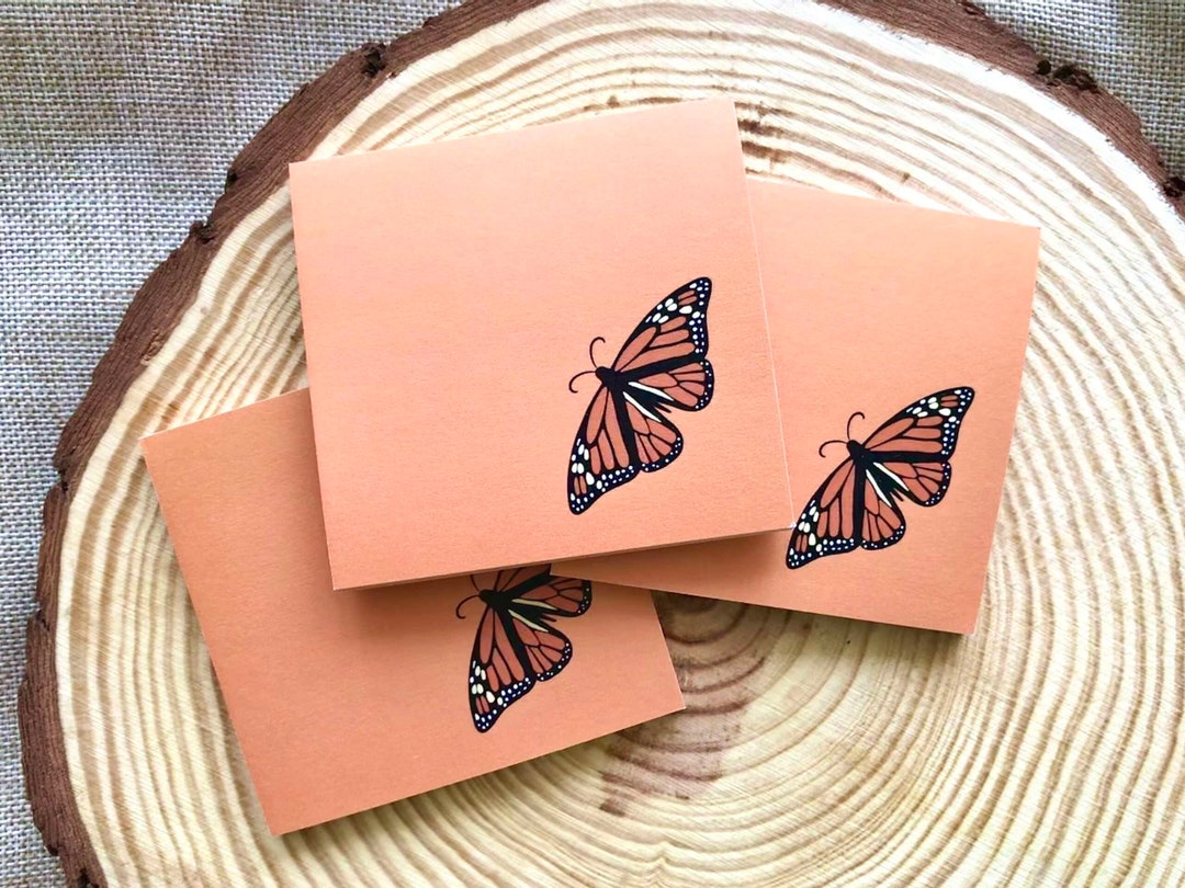 Monarch Butterfly Sticky Notes: Teacher Appreciation Gift - Etsy