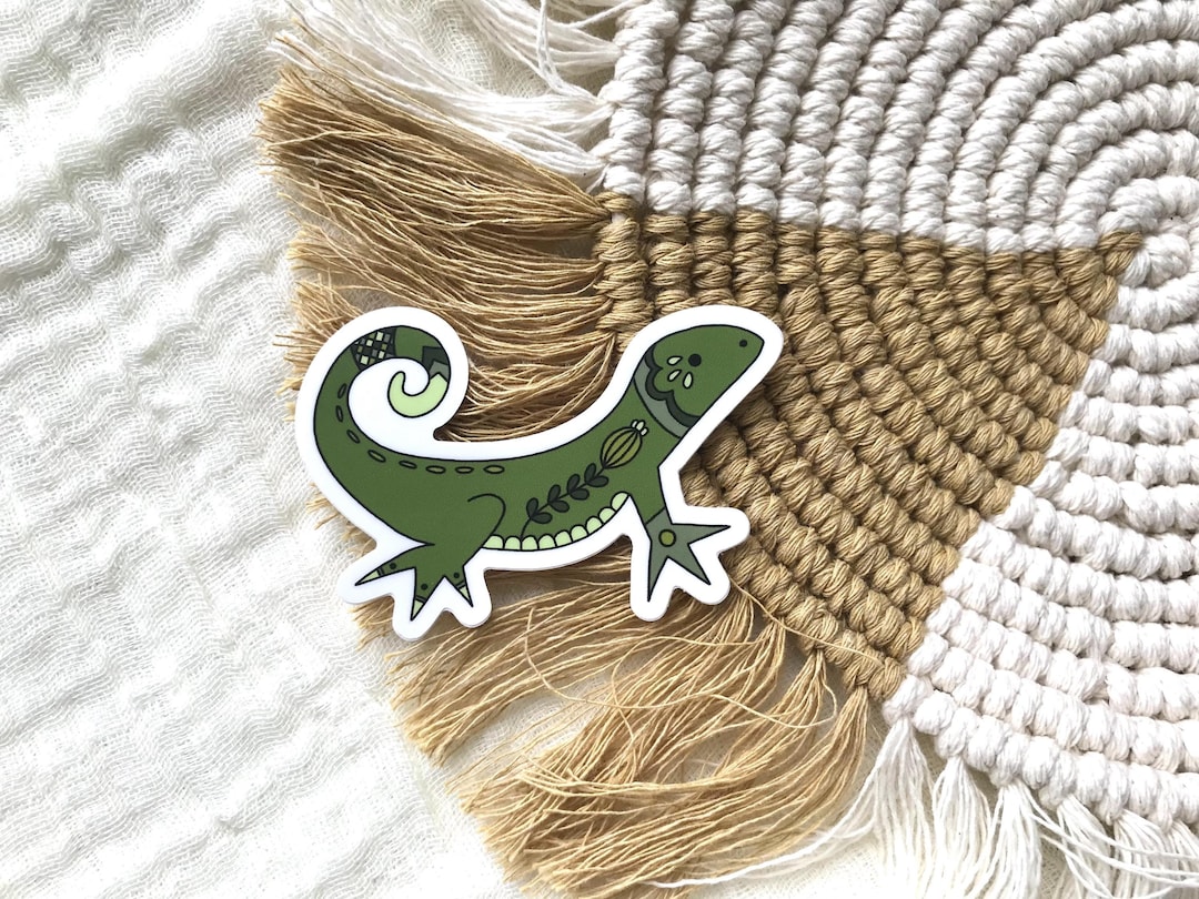 Aztec Lizard Vinyl Sticker Folk Art Desert Animal Decal - Etsy
