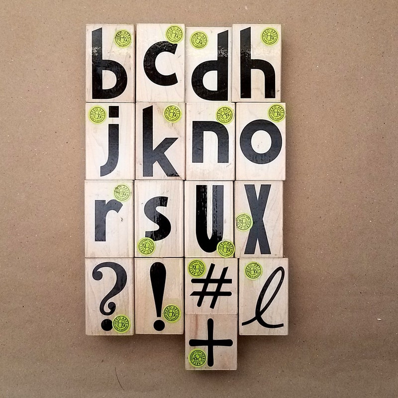 Alphabet Rubber Stamps - Etsy