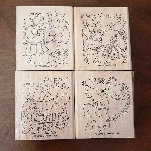 Mouse Rubber Stamp - Etsy