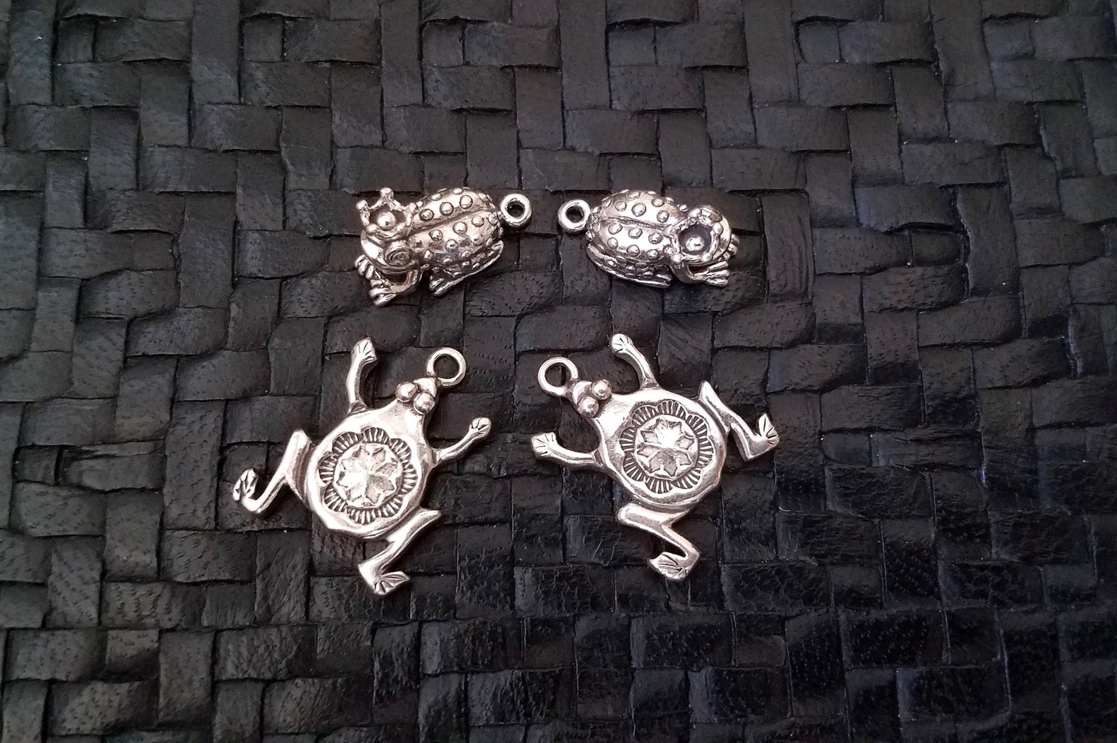 Sterling Silver Frogs, Prince Charming Frog, Southwest Frog, 925 Charm ...