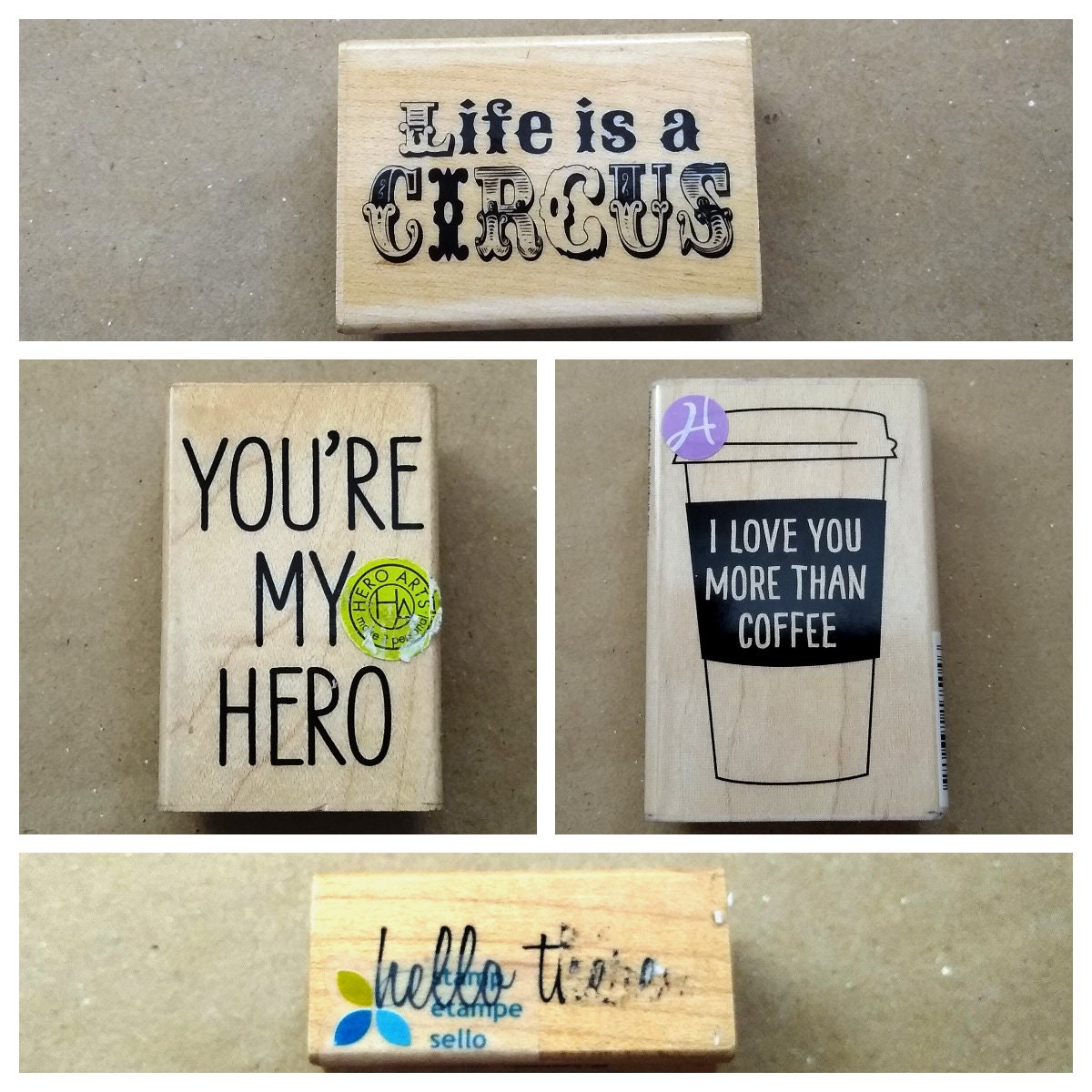 Rubber Stamps, Quotes, Life is a Circus, I Love You More Than Coffee ...