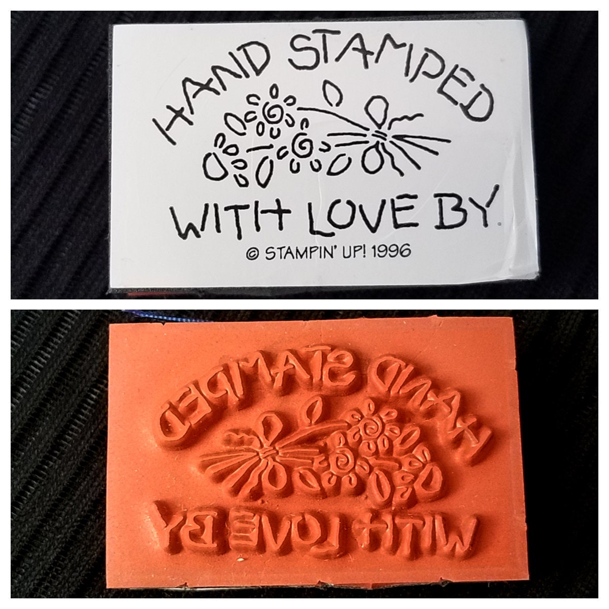 Rubber Stamps, Hand Stamped-stamped With Love-and More, Choice, Wood ...