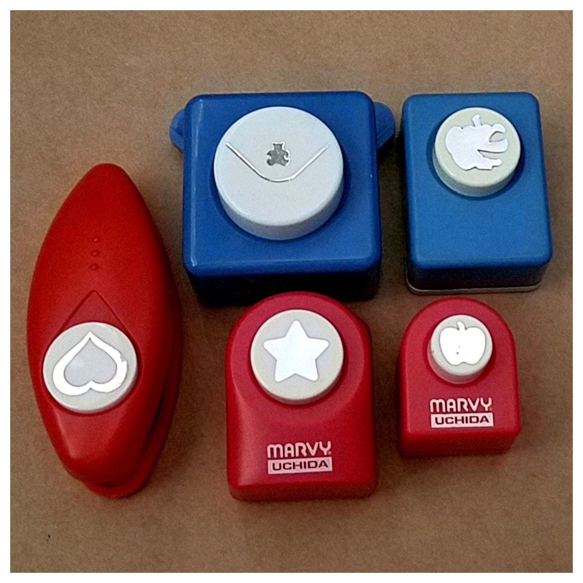 Paper Punch/embosser, CHOICE, Corner Punch, Pumpkin, Apple, Star, Heart ...