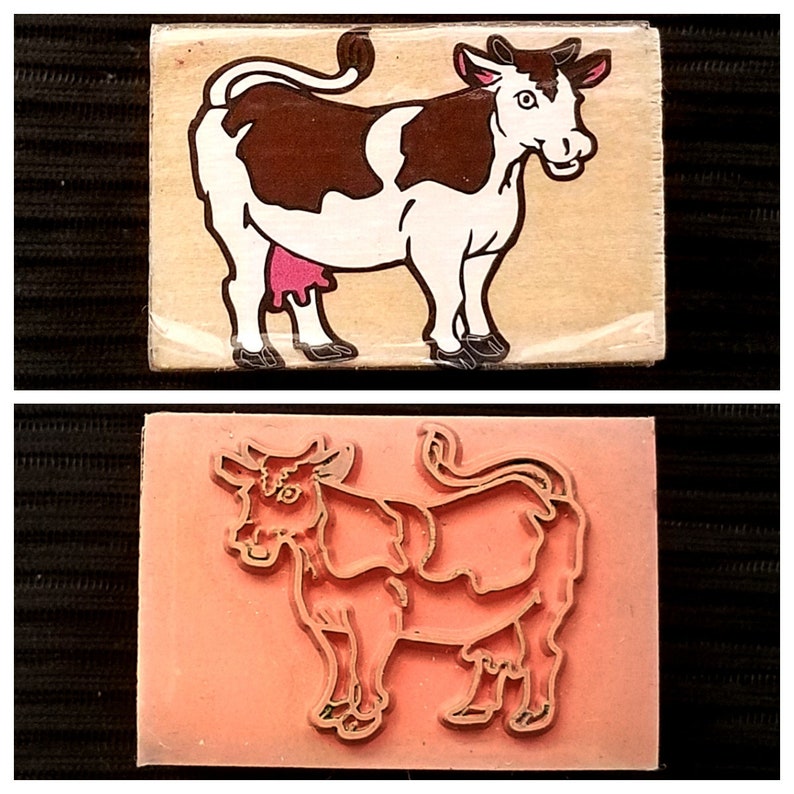 Rubber Stamps, Kids Farm Animals, CHOICE, Wood Mounted, Kids Craft, Art ...