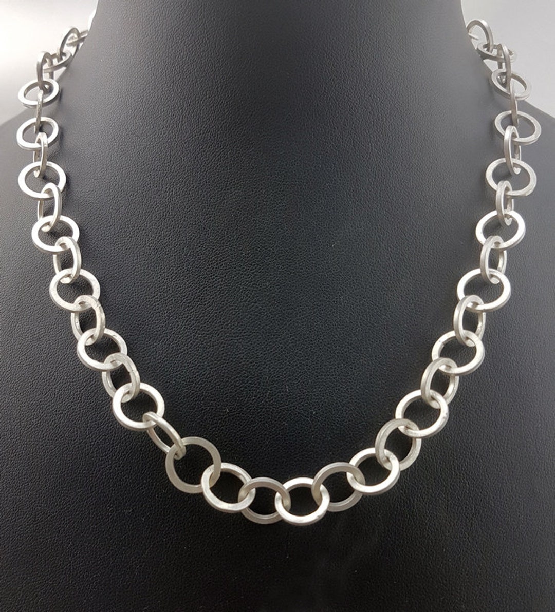 Silver Eyelet Chain Made of Square Wire - Etsy