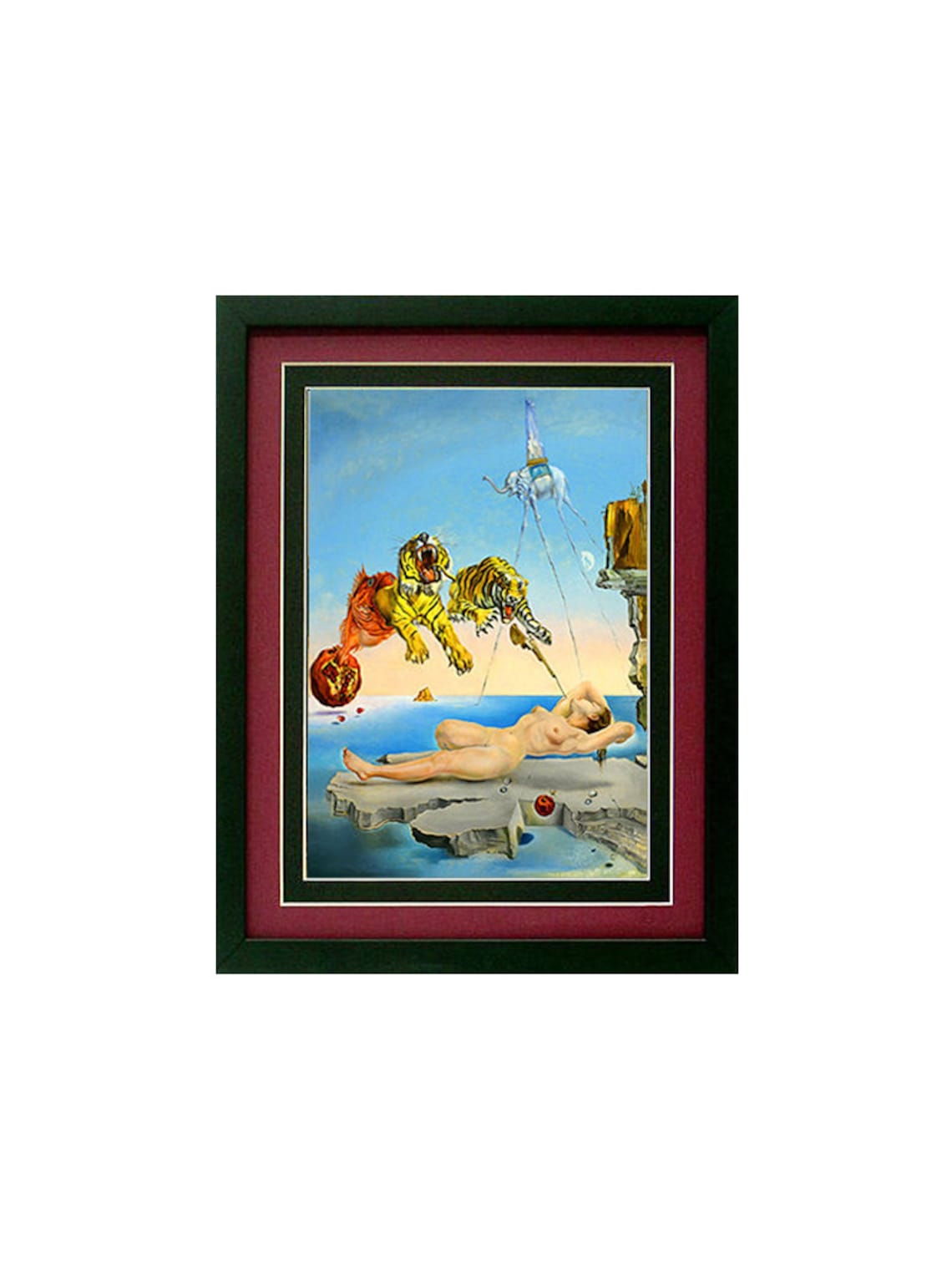 Dali Tigers Poster Custom Framed & Mated Finest Quality - Etsy Australia