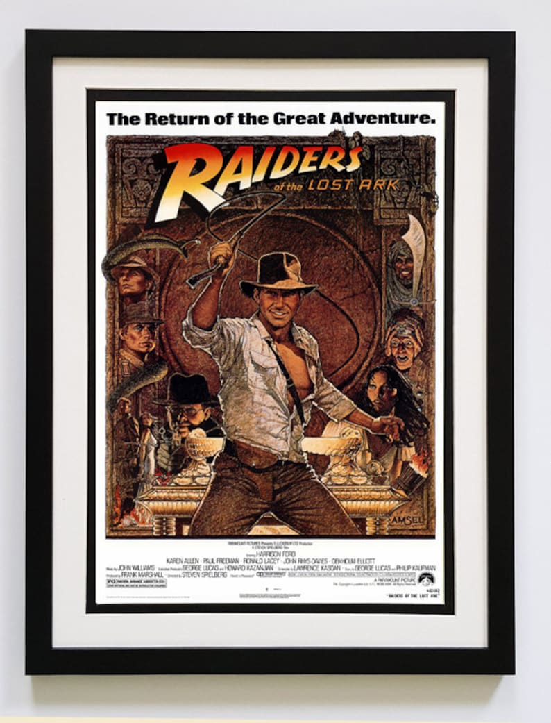 Indiana Jones Poster Framed Many Sizes Available - Etsy