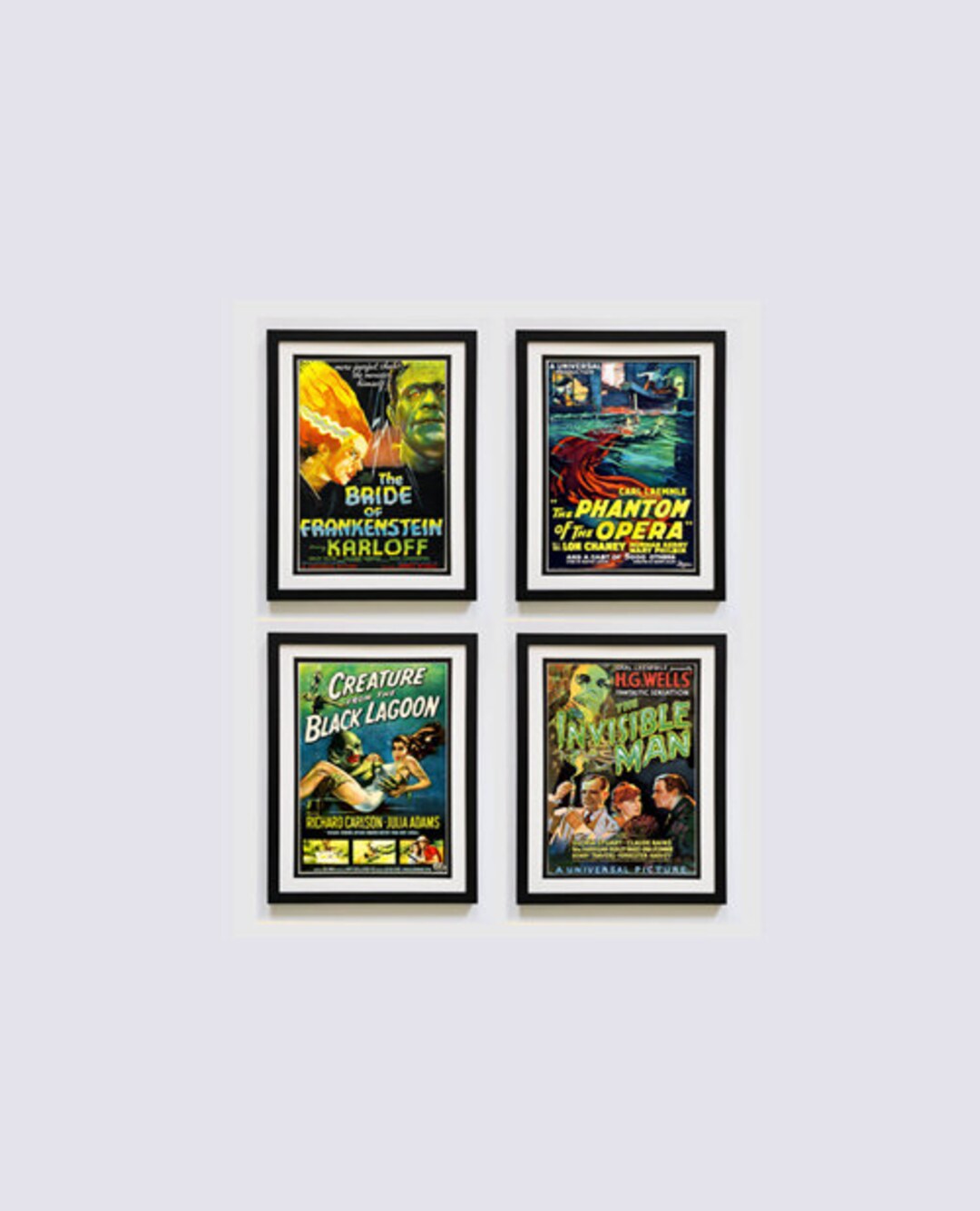 Classic Universal Monsters Movie Posters Set 2 - Etsy