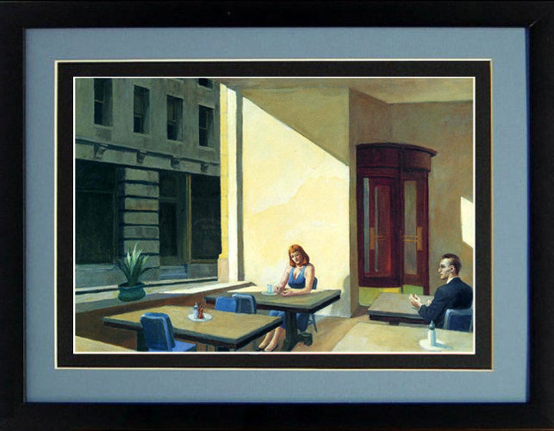Cafeteria by Edward Hopper Finest Quality Framed Print - Etsy