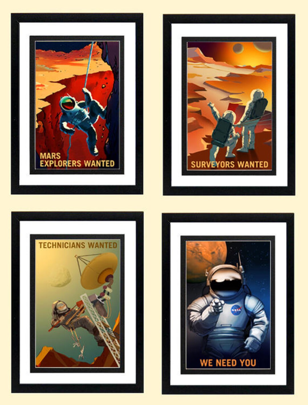 NASA Mars Poster Set Highest Quality Framing & Prints - Etsy