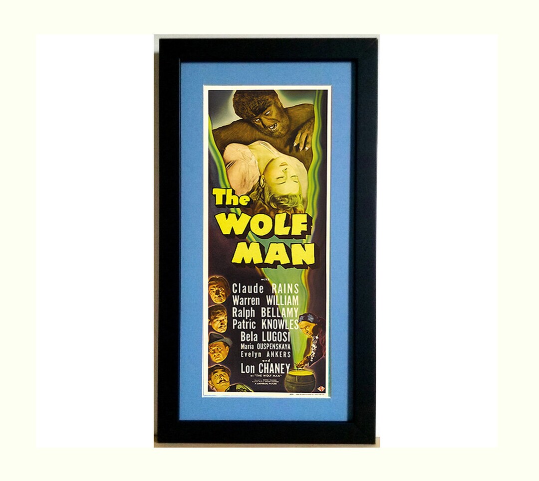 The Wolf Man Movie Poster Framed Print - Etsy