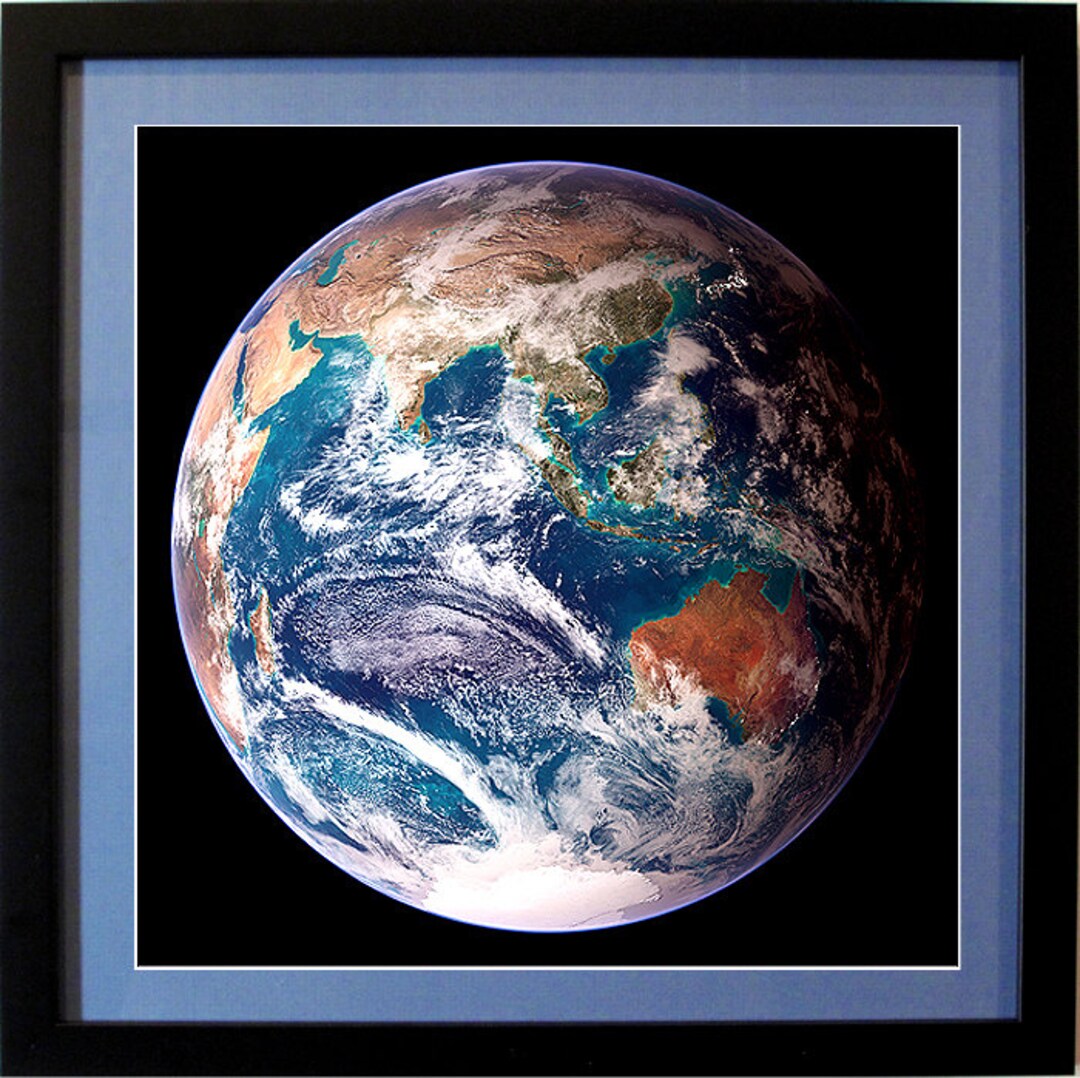 Earth Poster NASA Highest Quality Detailed Print - Etsy