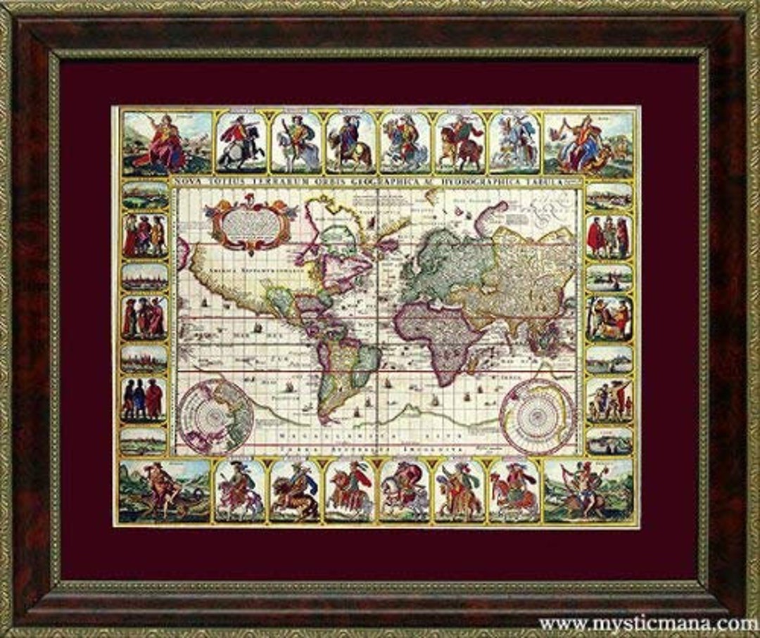 1584 World Map Cartography by Piscator Highest Quality Reproduction - Etsy