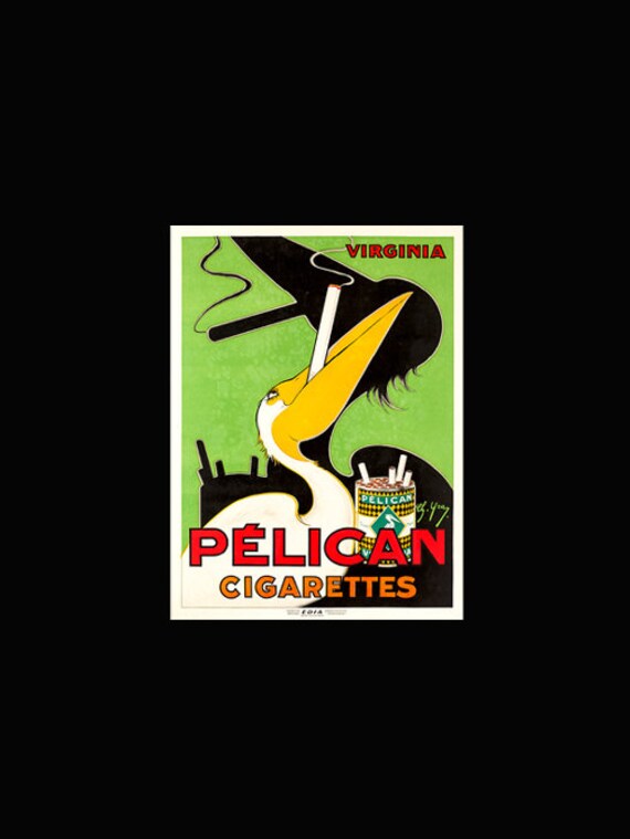 Pelican Cigarettes Poster Print - Etsy