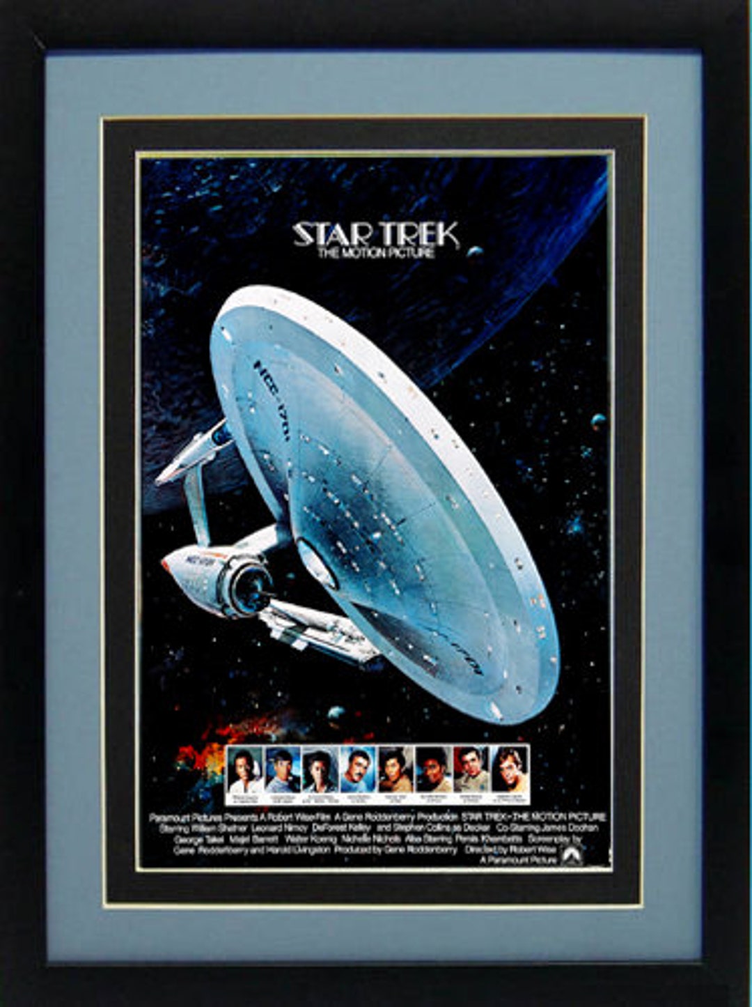 Star Trek Poster USS Enterprise Custom Framed Print A Quality - Etsy