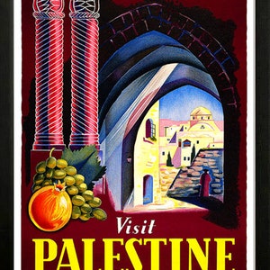 Visit Palestine Poster Framed - Etsy