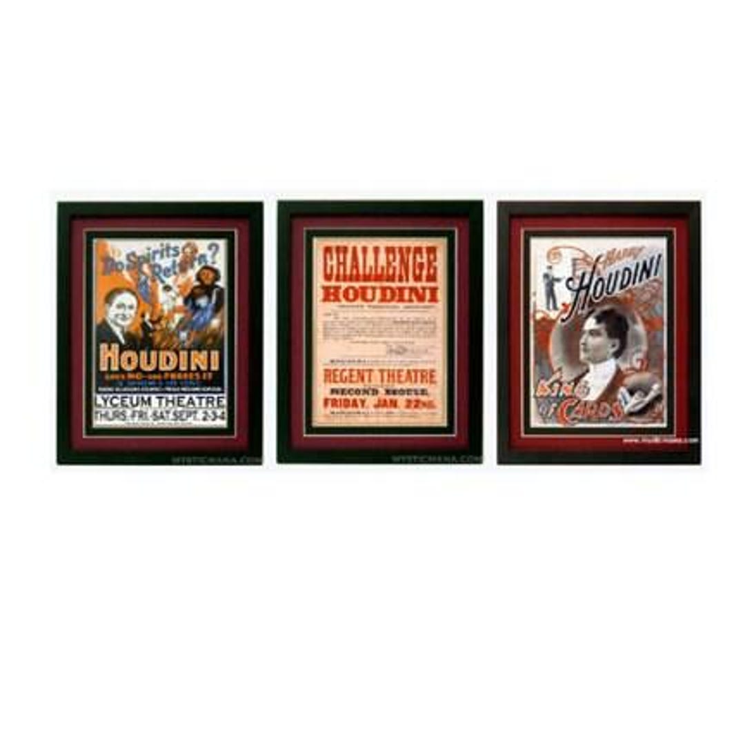 Houdini Posters Set of 3 - Etsy
