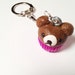 Cupcake Key Chain, Bear Cupcake, Polymer Clay Charm, Cupcake Charm ...