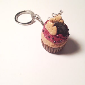 Cupcake Key Chain, Clay Cupcakes, Polymer Clay, Tiny Clay Food, Clay ...