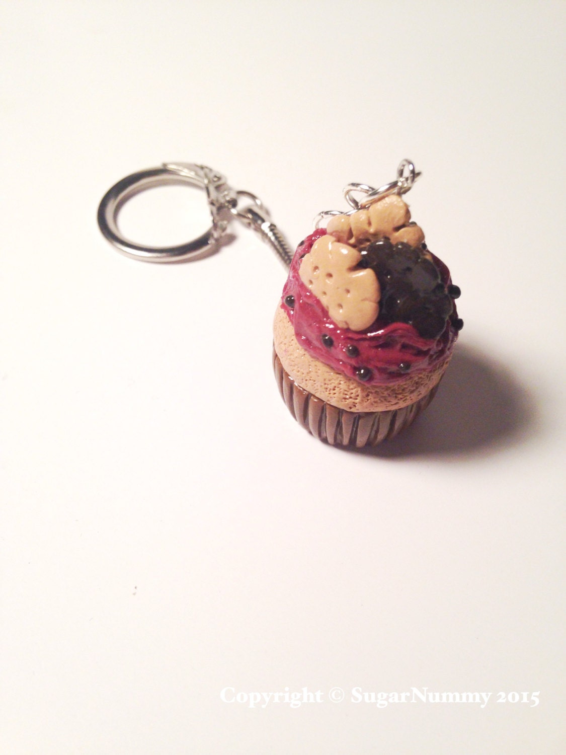 Cupcake Key Chain, Clay Cupcakes, Polymer Clay, Tiny Clay Food, Clay ...