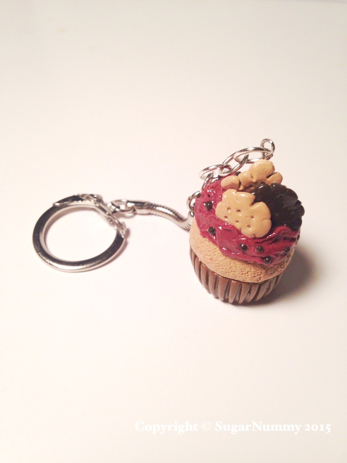 Cupcake Key Chain, Clay Cupcakes, Polymer Clay, Tiny Clay Food, Clay ...