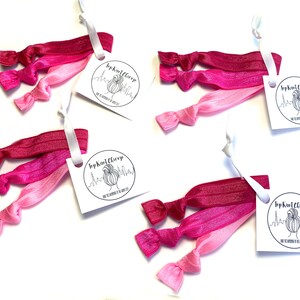 Pink Hair Ties Pink Ombre Hair Elastics Hair Accessories for Women ...