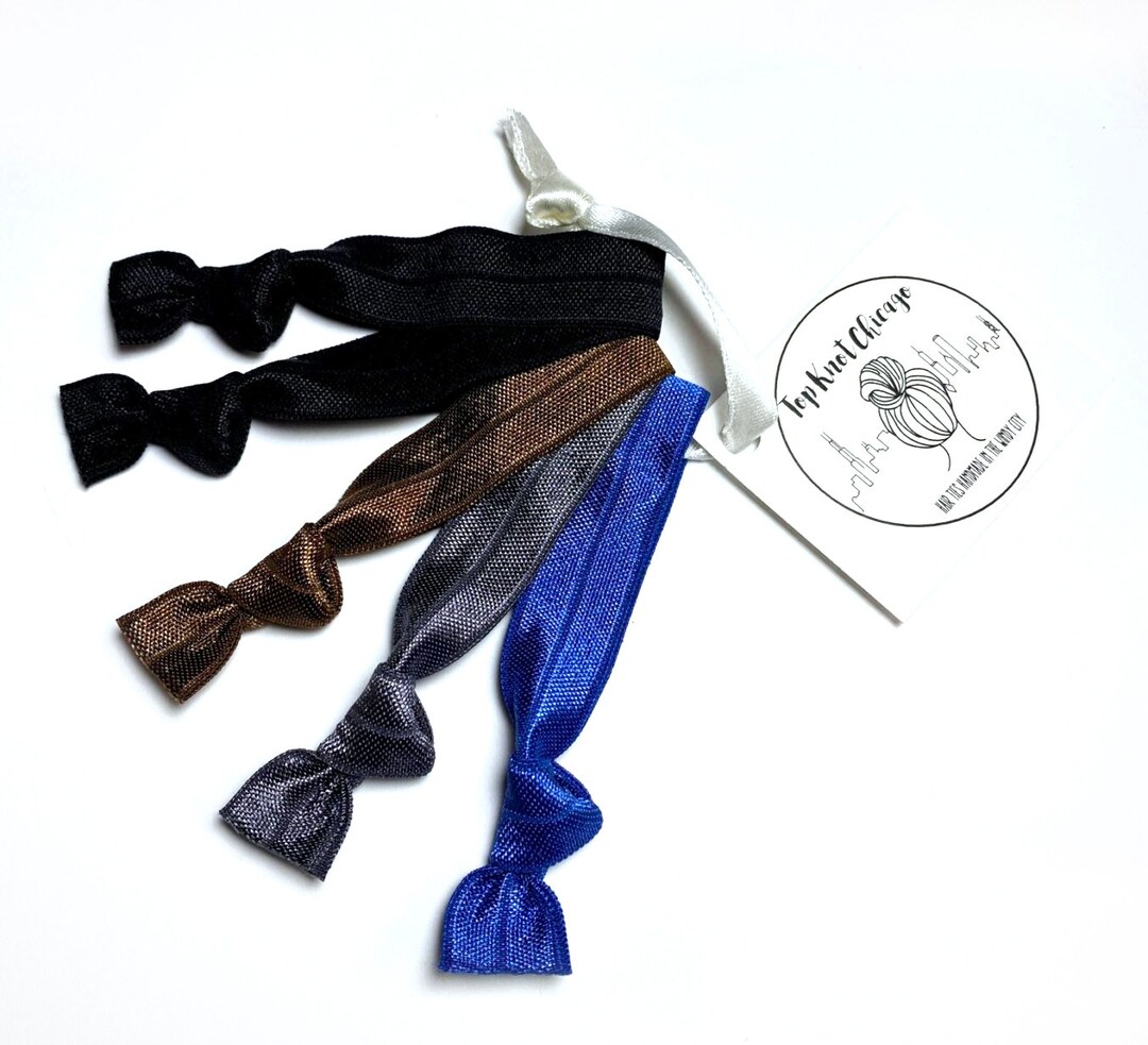 Dark Basic Hair Ties Dark Neutral Hair Elastics Great for Men's Hair ...