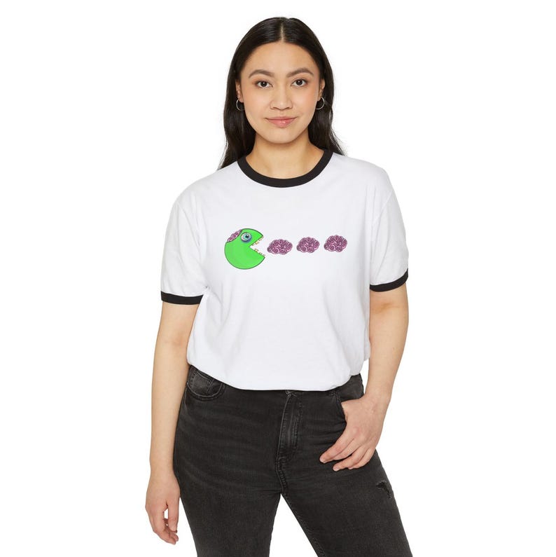 Zombie Pac-man PNG Digital Download Creepy Zombie Brains Halloween - Etsy