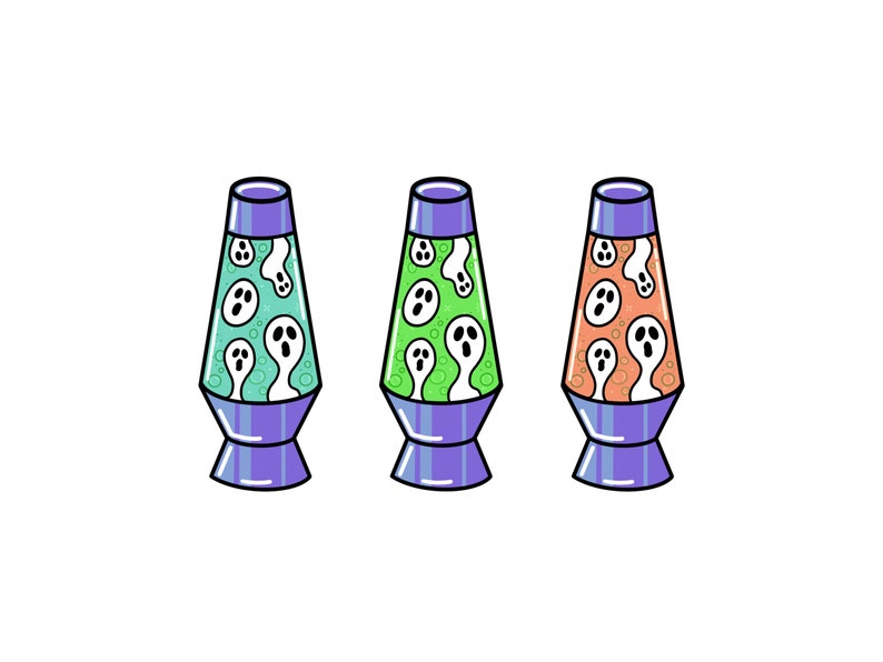 Ghost Lava Lamp PNG Digital Download Spooky 60s Retro Creepy Cute ...