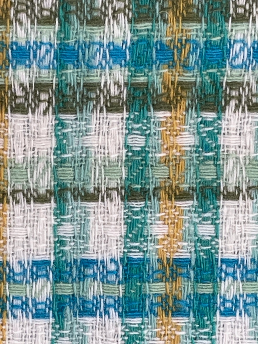 Rockabilly Era Punky Plaid Woven Fabric With Turquoise Blue - Etsy