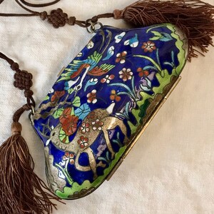 Cloisonne and Enamel Purse Vintage Import With the Prettiest - Etsy