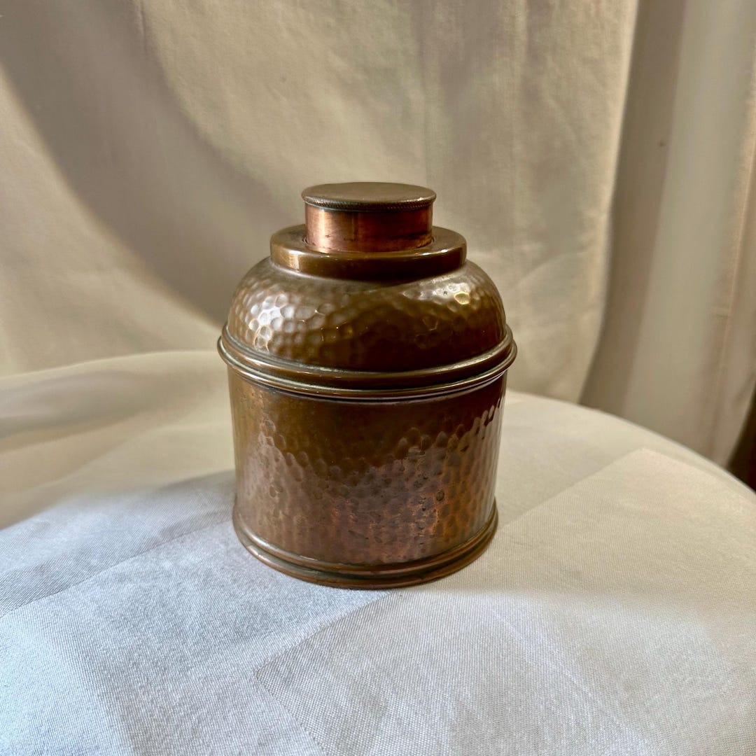 Rumidor Hammered Copper Humidor, Early 20th C, "pat Applied For," With ...