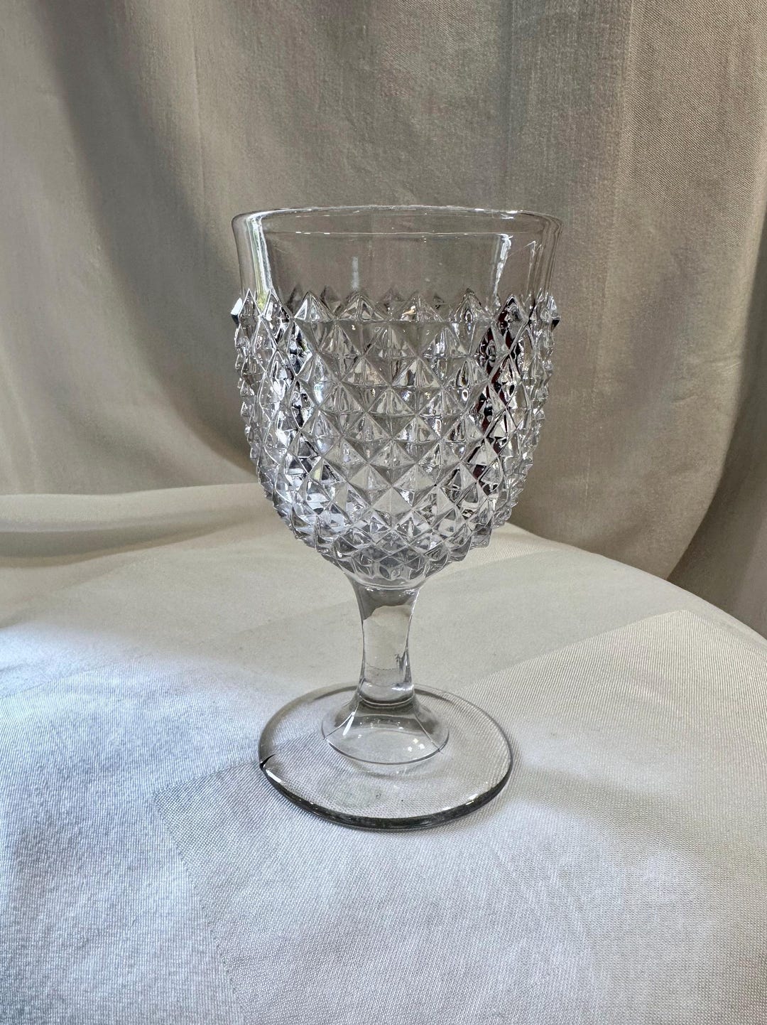 Antique Sawtooth EAPG Flint Glass Goblet: Early American Pattern Glass ...