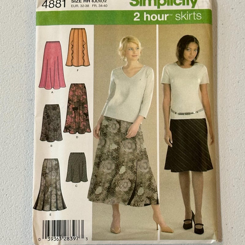 8 Gore Skirt Pattern - Etsy