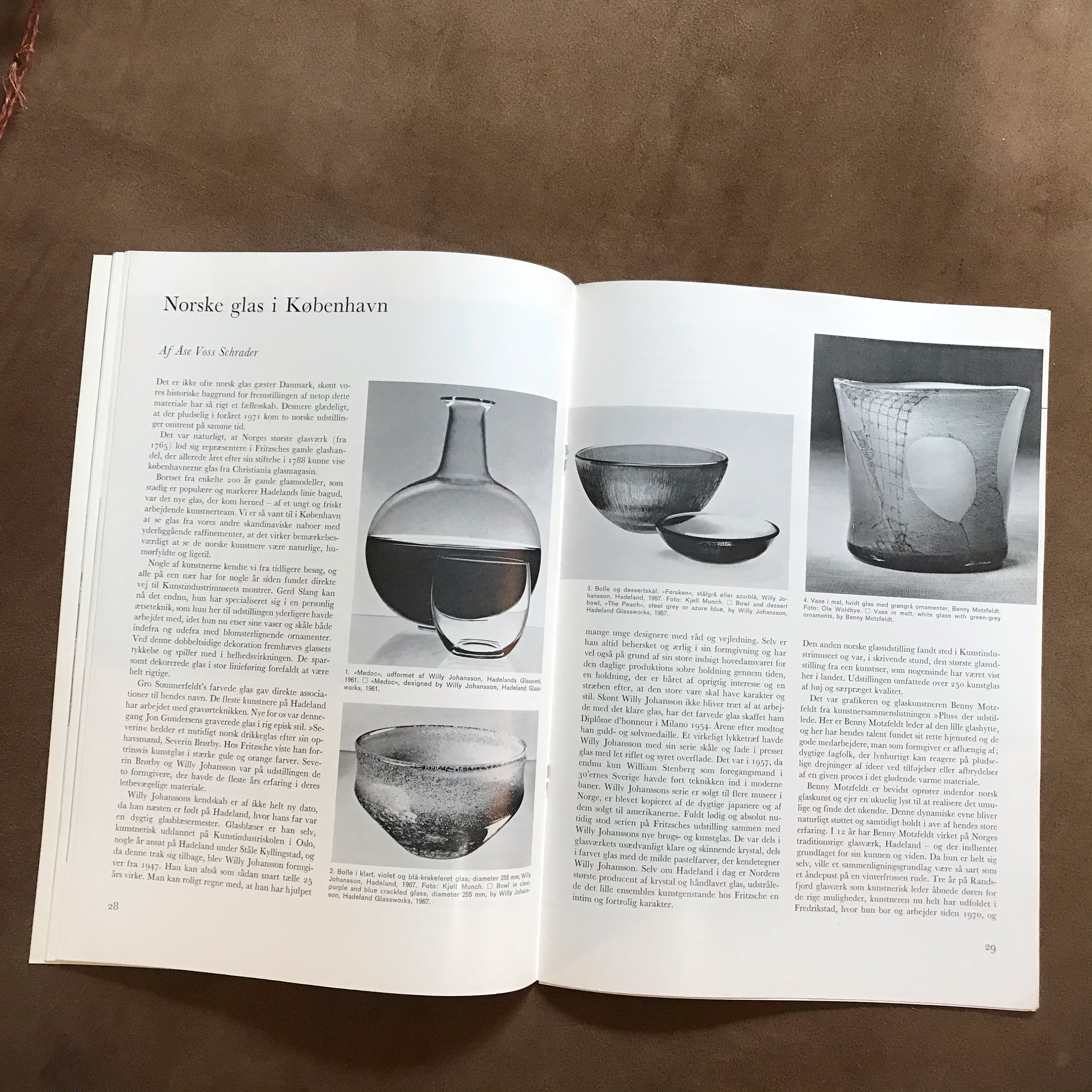 Norwegian Glass Dansk Brugskunst Vintage Magazine - Etsy UK