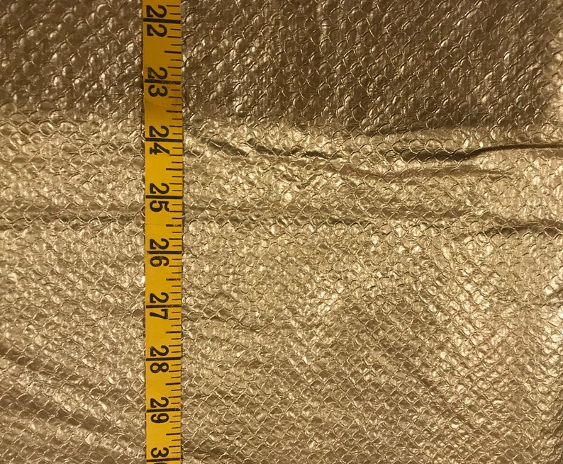 1960s Gold Fashion fabric Vinyl With Fish Scale - Etsy