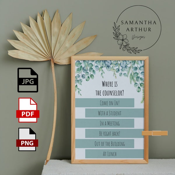 Where is the Counselor Sign - Etsy