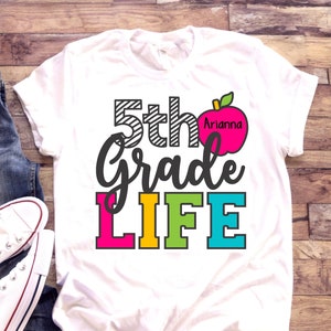 5th Grade Shirt | School Shirt | First Day of School | Fifth Grade ...