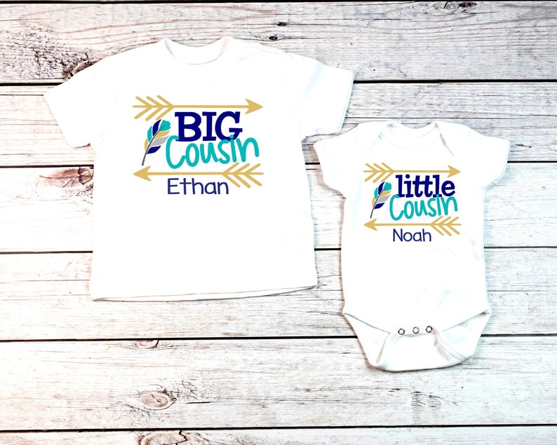 Big Cousin Little Cousin Boy Cousins Personalized Custom - Etsy