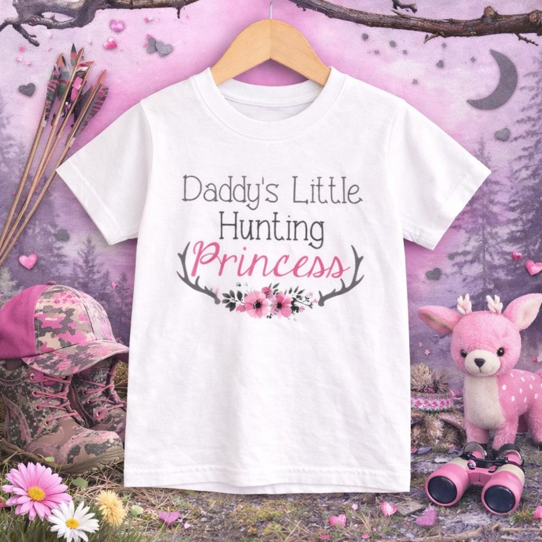 Daddy's Hunting Princess Shirt | T-shirt One Piece Bodysuit | Little ...