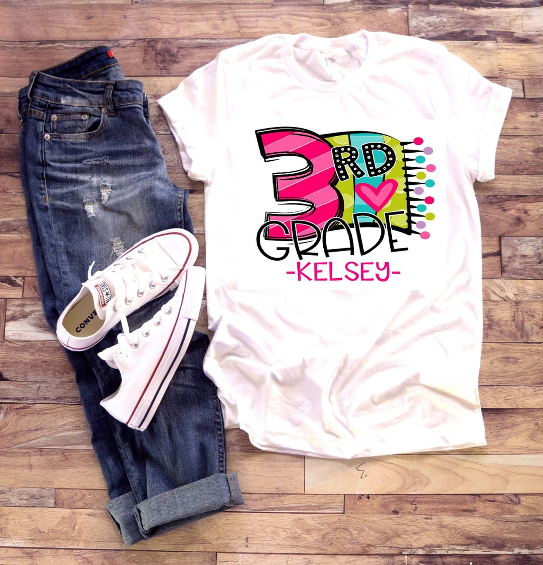 3rd Grade Shirt School Shirt First Day of School Third Grade Little ...